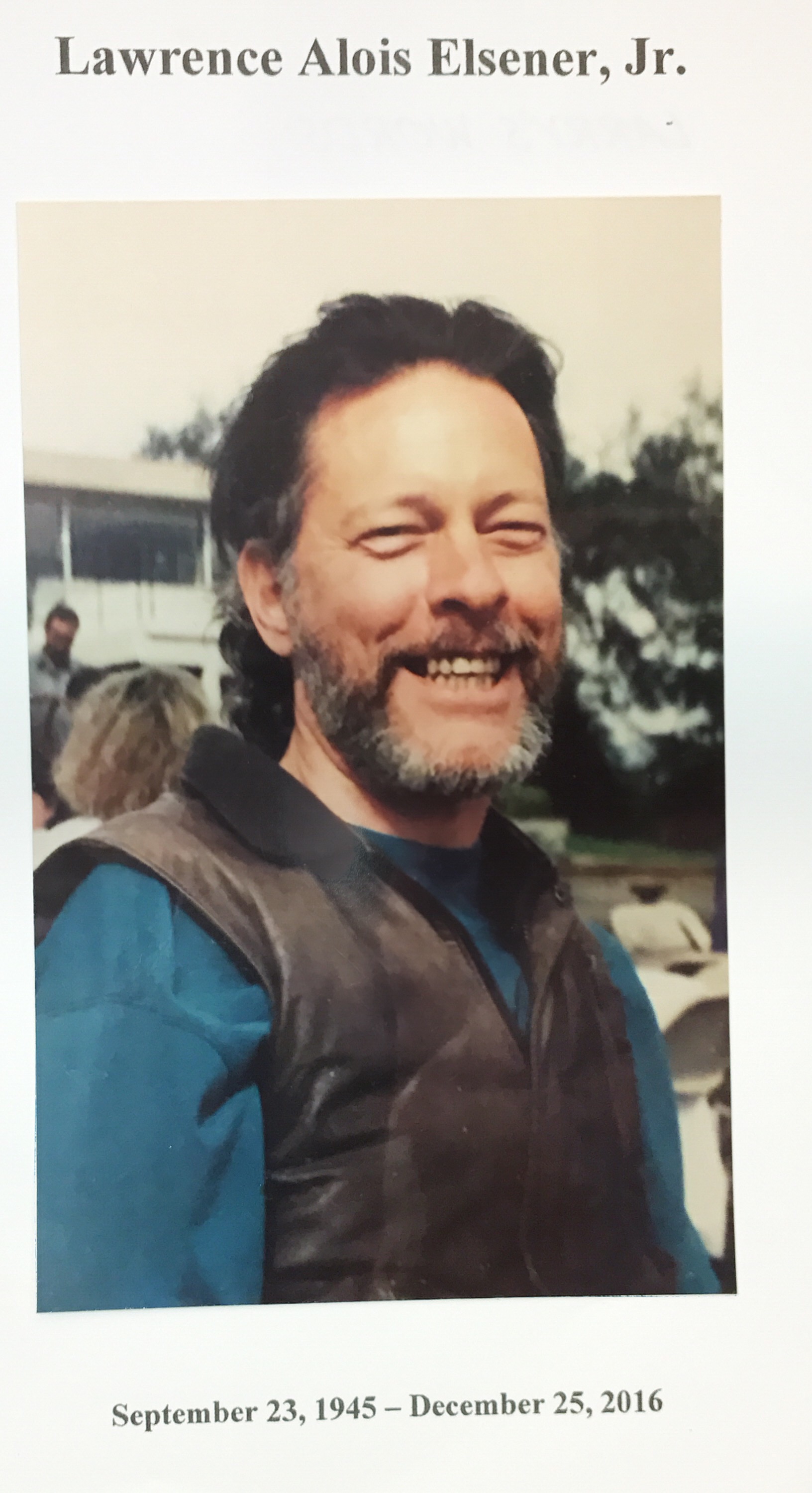 Memorial Service Program for Larry Elsener – Cellar Society of San ...